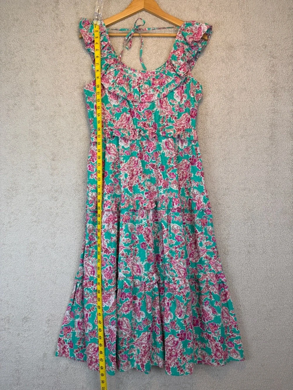 J. Crew | Dresses | Jcrew Floral Ruffle Strap Midi Maxi Pocket Dress ...